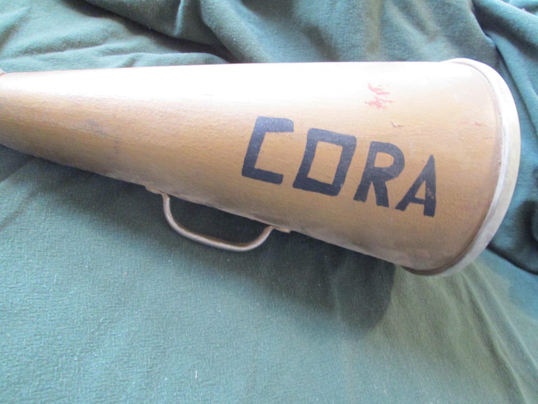 Vintage School Megaphone With Handle. for Cheering Sports Teams ...
