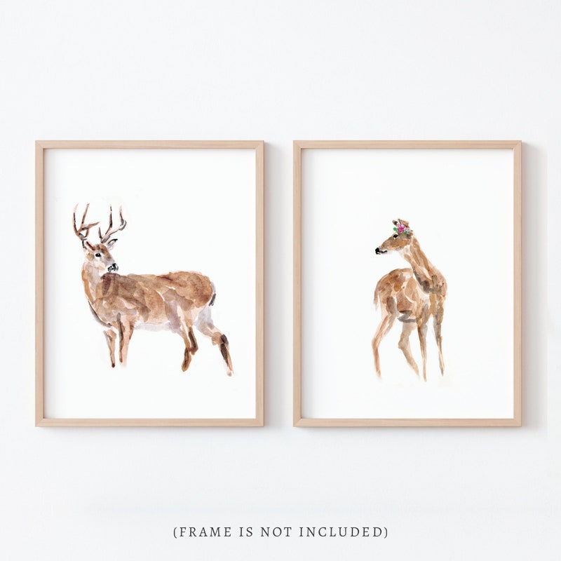 Deer Buck and Doe - Etsy