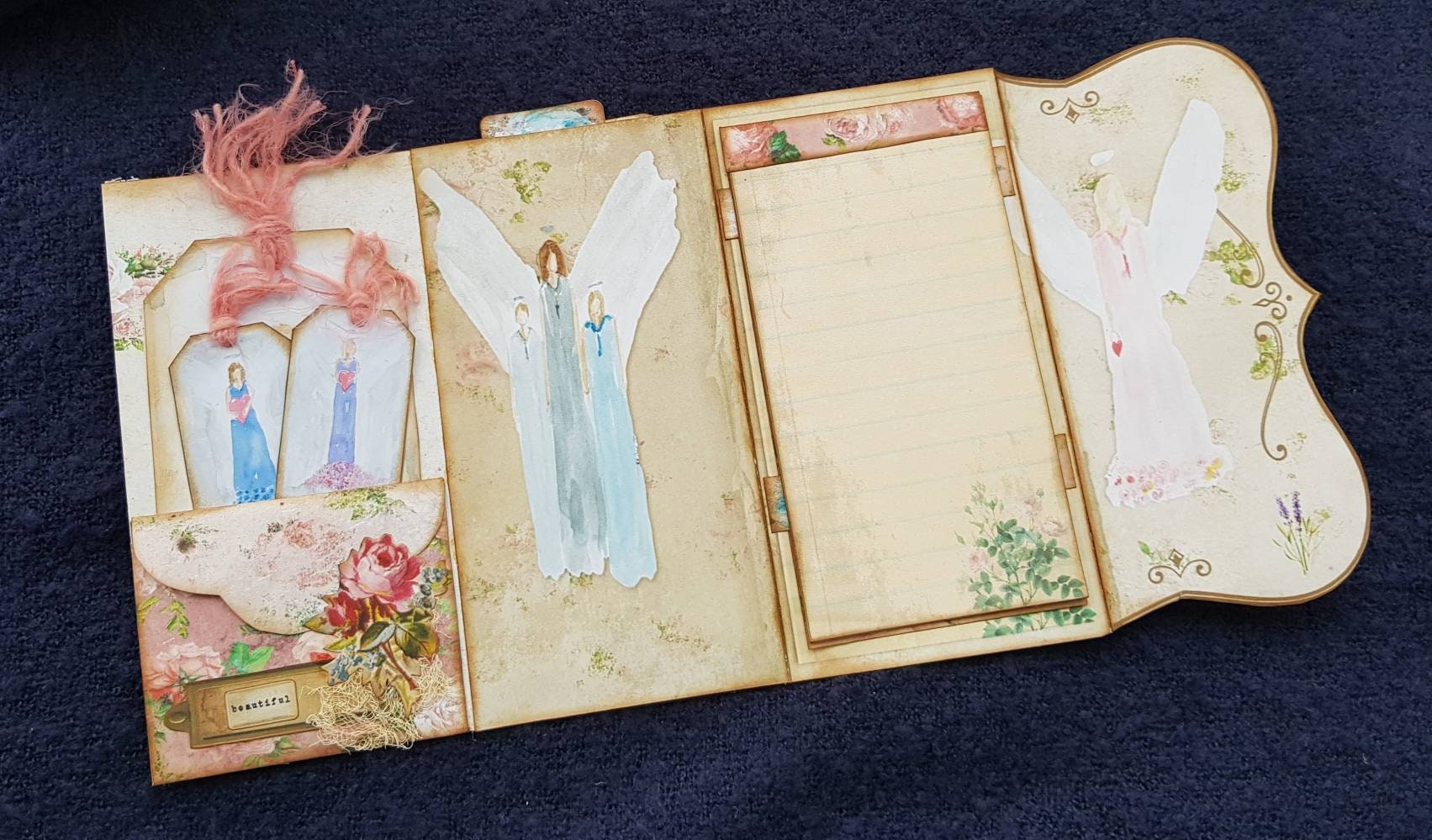Angel Themed Two-fold Notebook Journal Junk Journal - Etsy