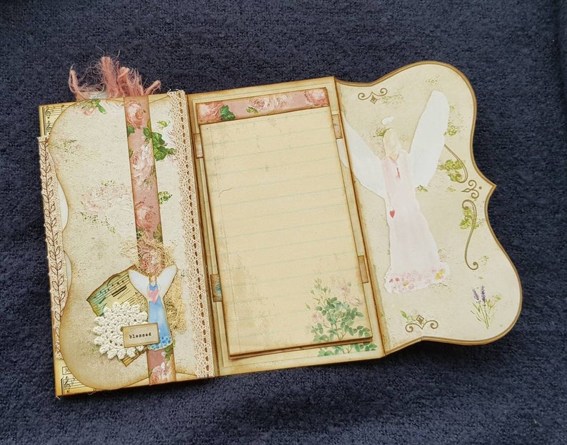 Angel Themed Two-fold Notebook, Journal, Junk Journal - Etsy