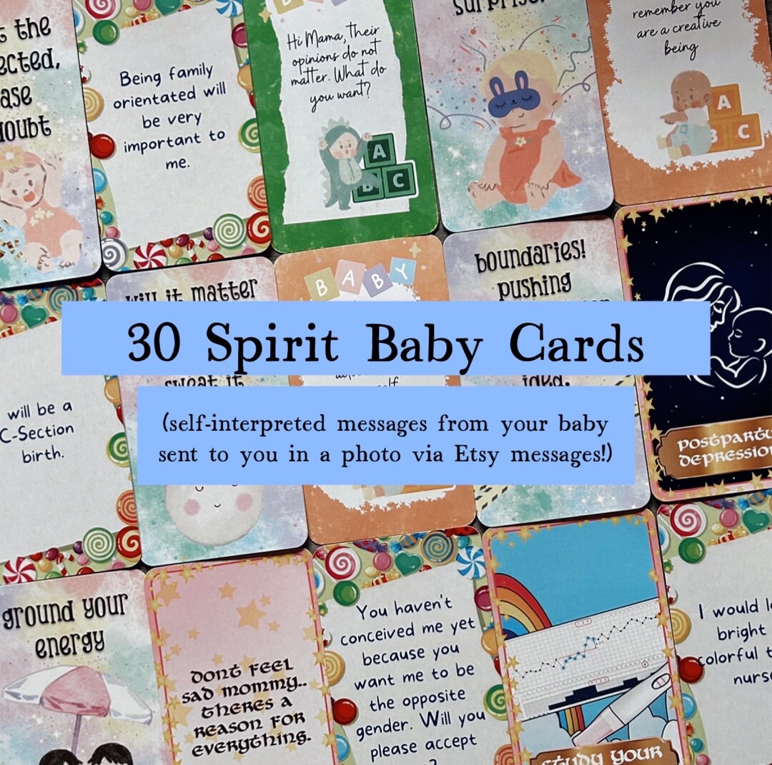 30 Spirit Baby Cards (self-interpreted Messages From Your Spirit Baby ...
