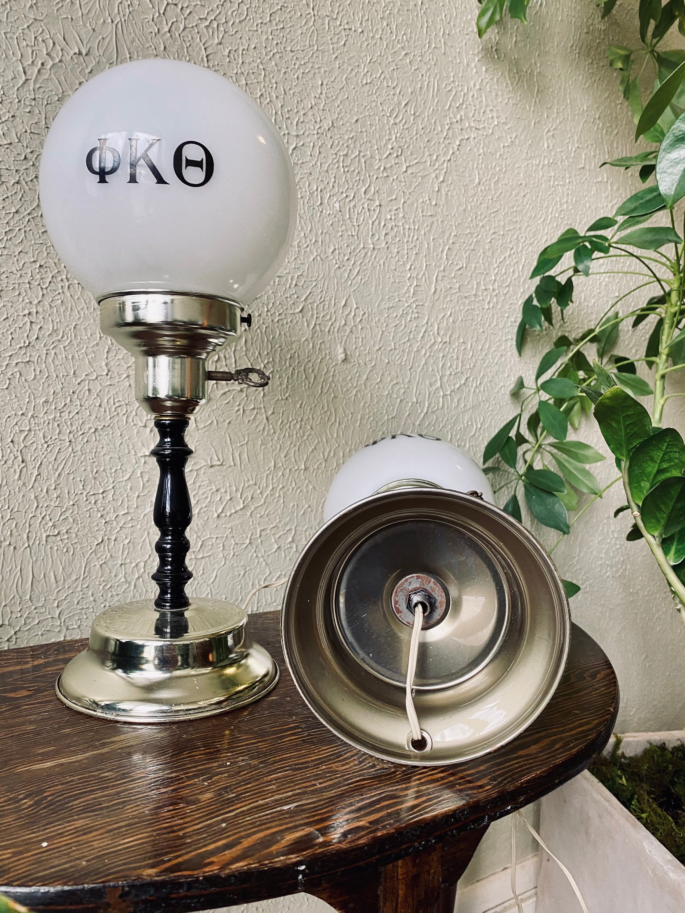 Pair 1960s Phi Kappa Theta Fraternity Lamps - Etsy