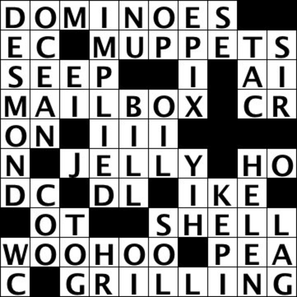 Custom Crossword Puzzle 10x10 - Etsy