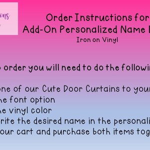 Add On- Personalized Name Decal - Etsy