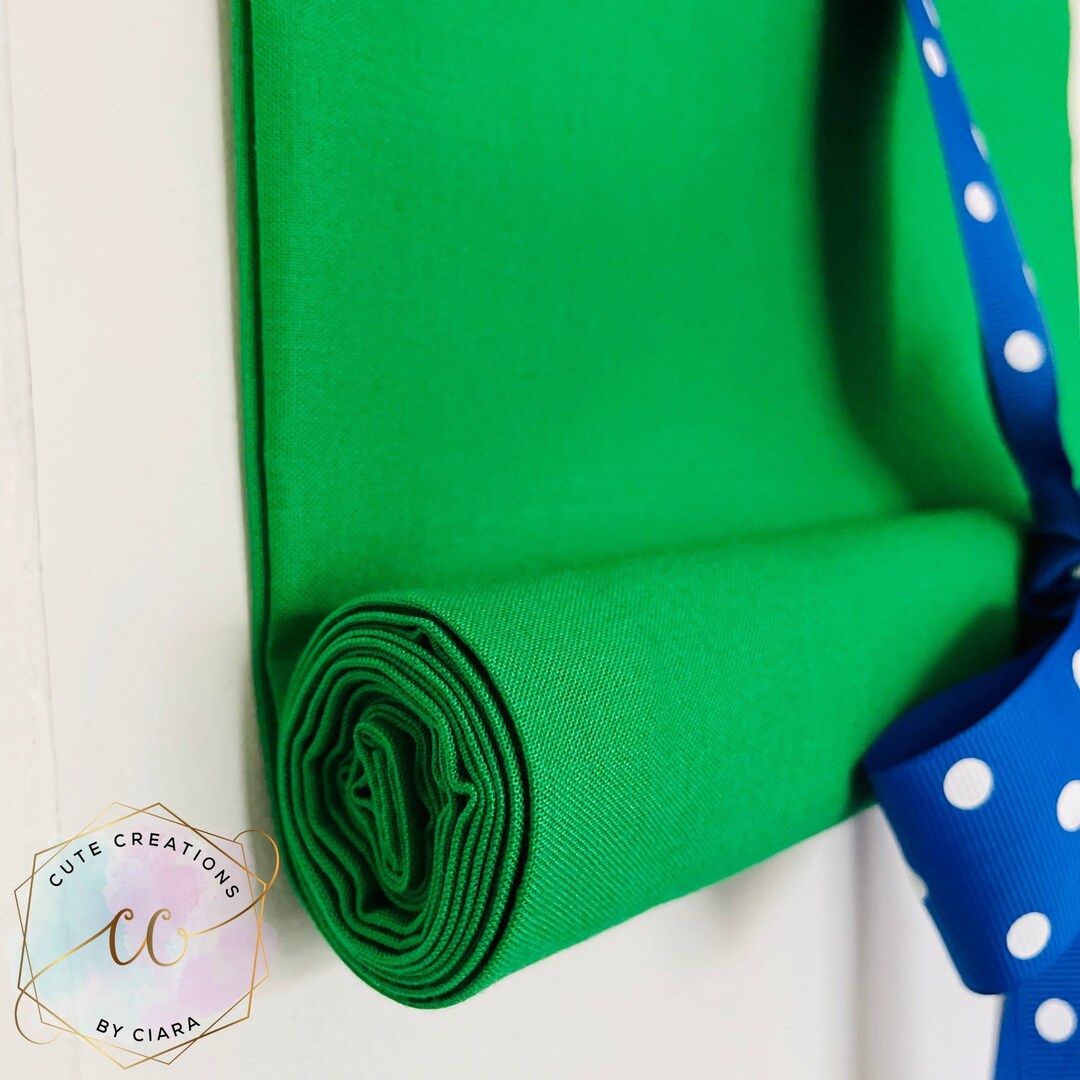 Kelly Green Cute Door Security Curtain - Etsy