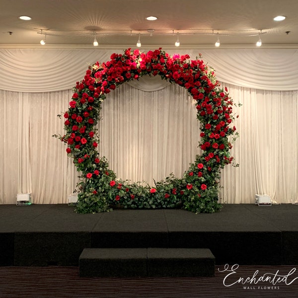 Red and White Roses Arches - Etsy