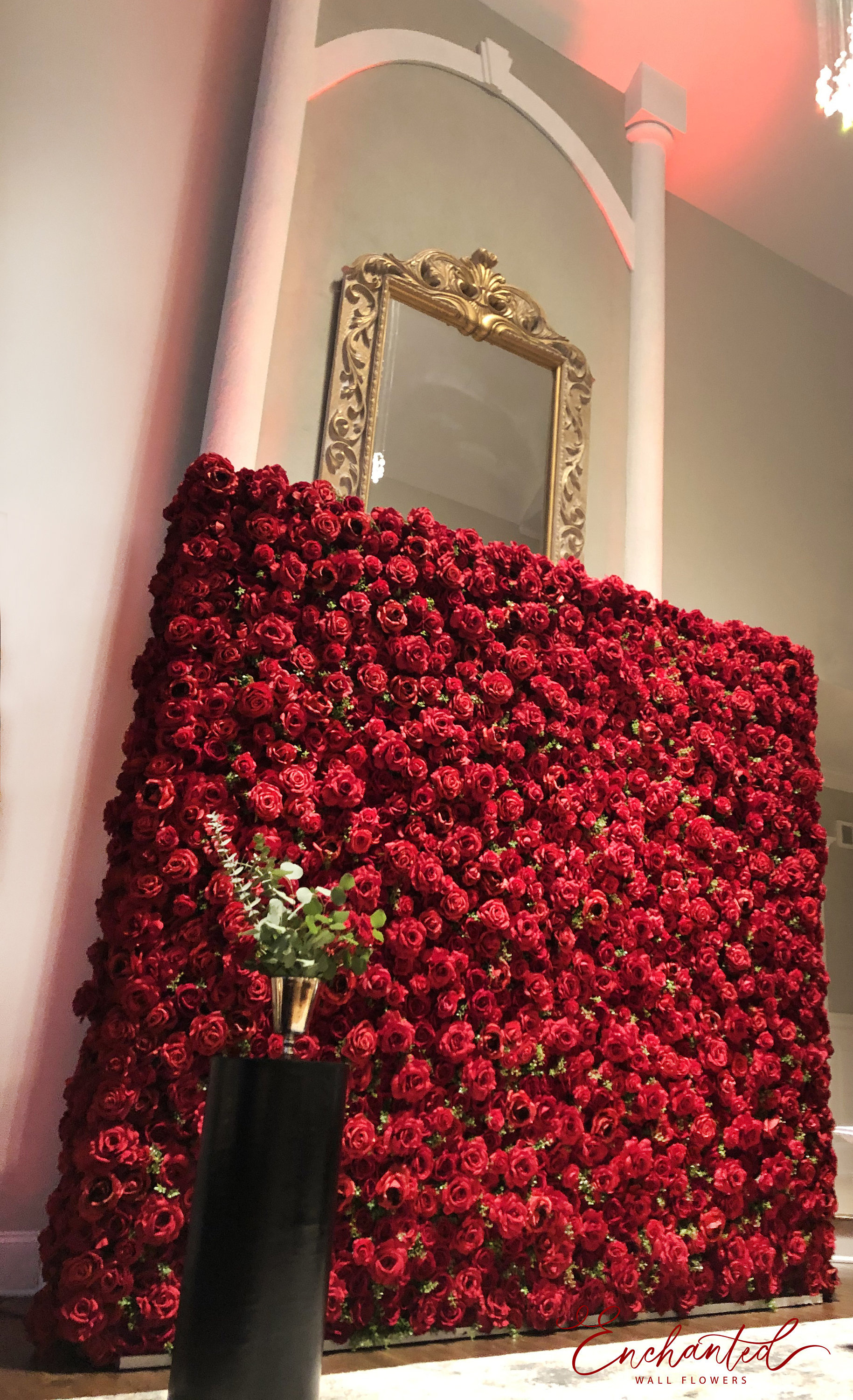 Lady in Red : Red Roses Beautiful Flower Wall for Rental 8ft | Etsy