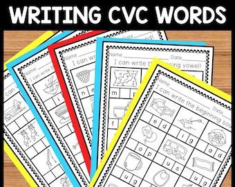 Phonics Worksheets-cvc Color by Code. Spring Theme. Prek/kindergarten ...