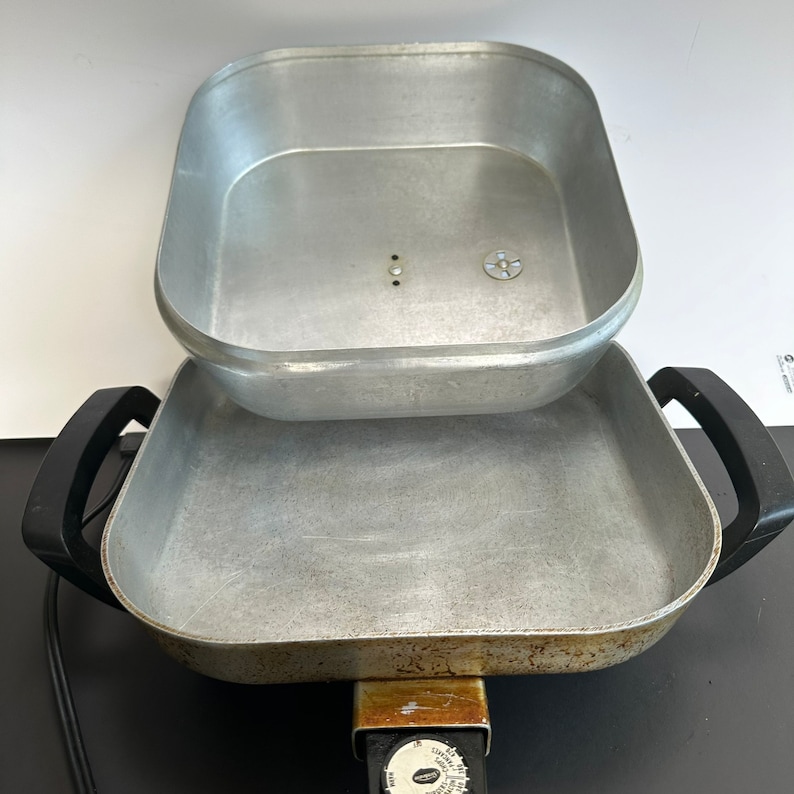 Vintage Sunbeam Electric Skillet With Lid – Classic Aluminum Finish ...