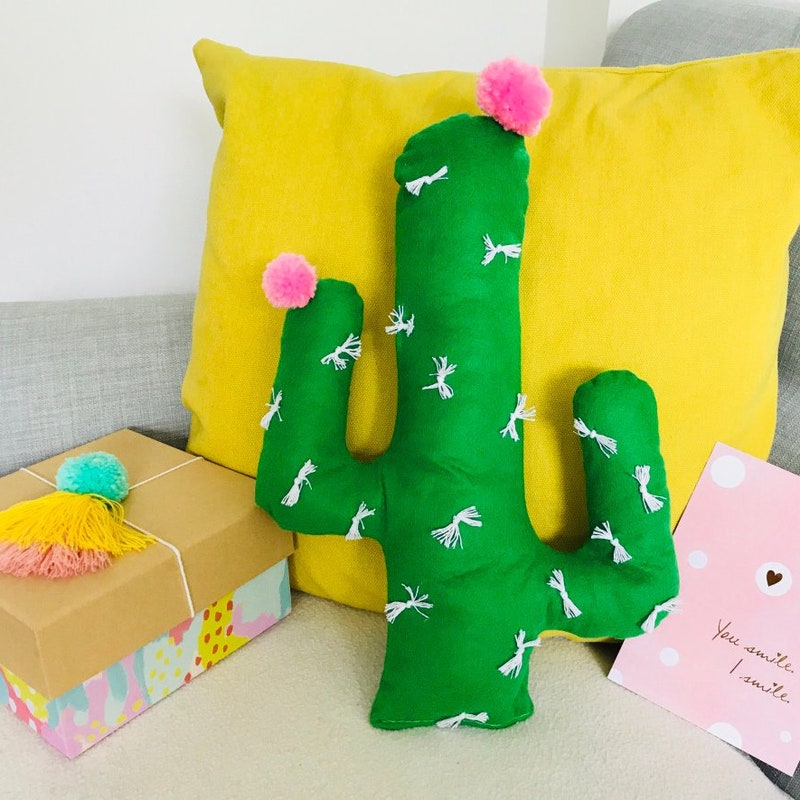 Cactus Cushion - Etsy UK