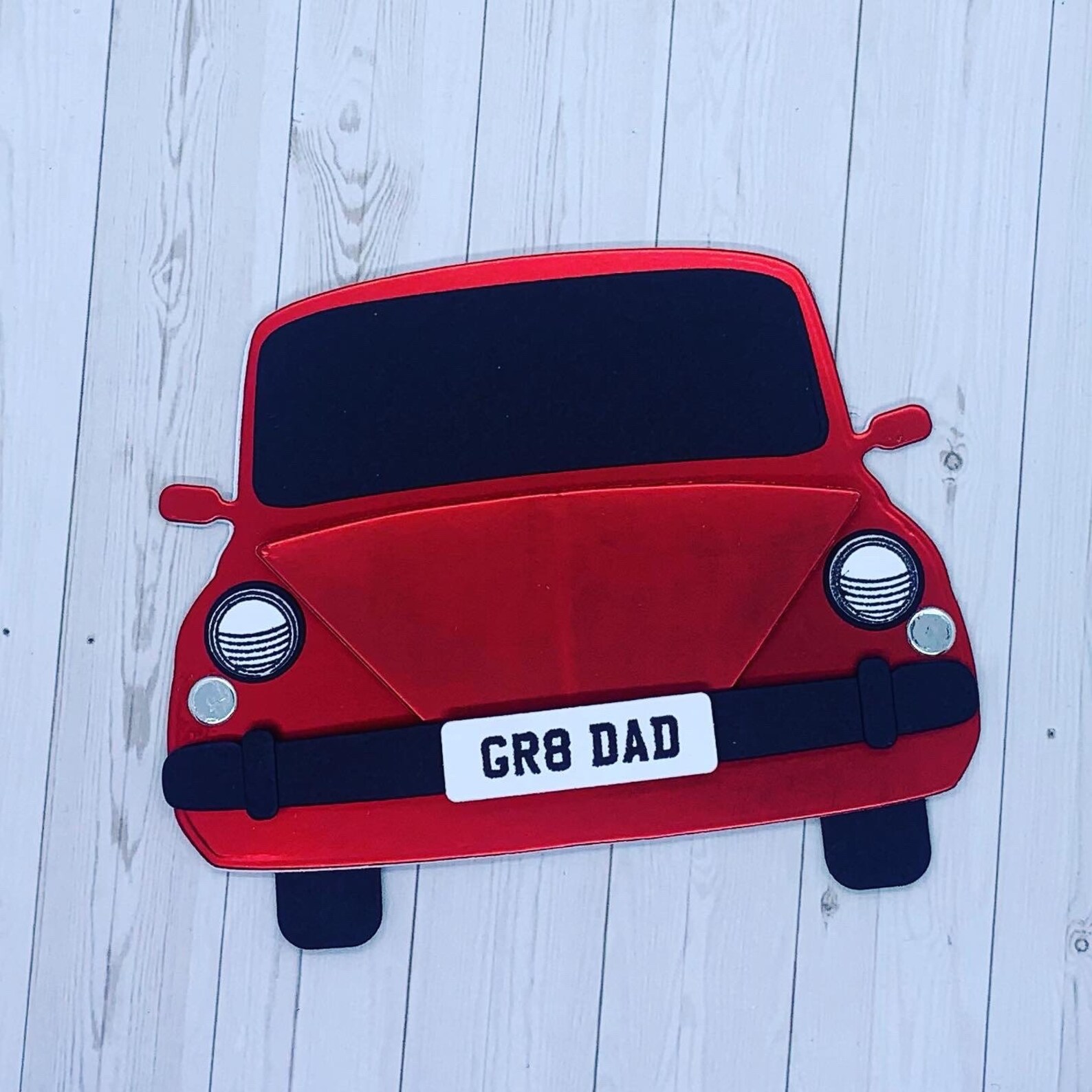 Unique Handmade Shaped Car Card. Ideal for Birthday or - Etsy