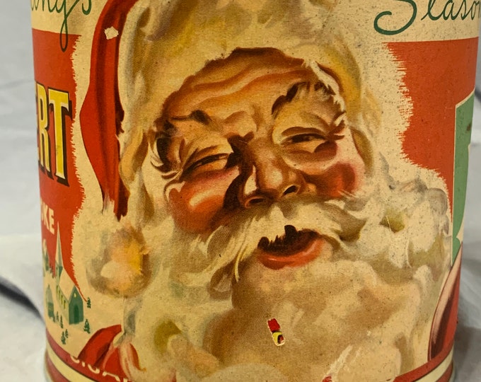 Prince Albert 1944 Empty Tobacco Tin Can Paper Label Christmas, Santa ...