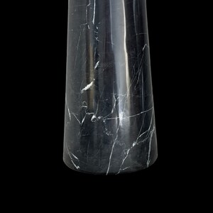 Black Marble End Table Luxurious Handmade Italian Marble 20 Tall - Etsy