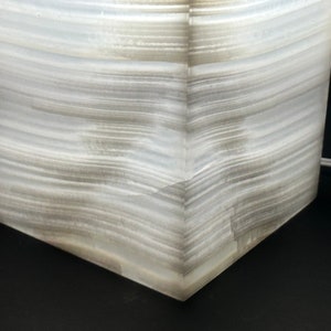 Translucent Banded Onyx Lamp Natural Stone Lamp Custom Decor - Etsy