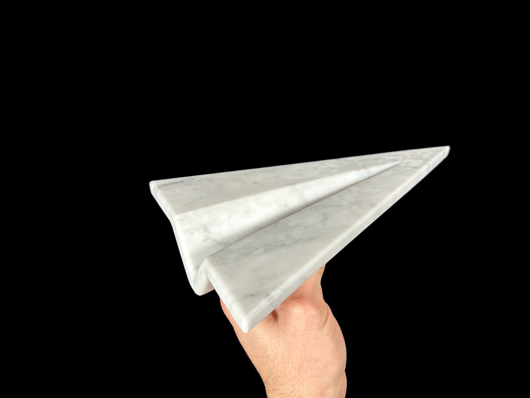 Handcrafted Marble Paper Airplane - Etsy