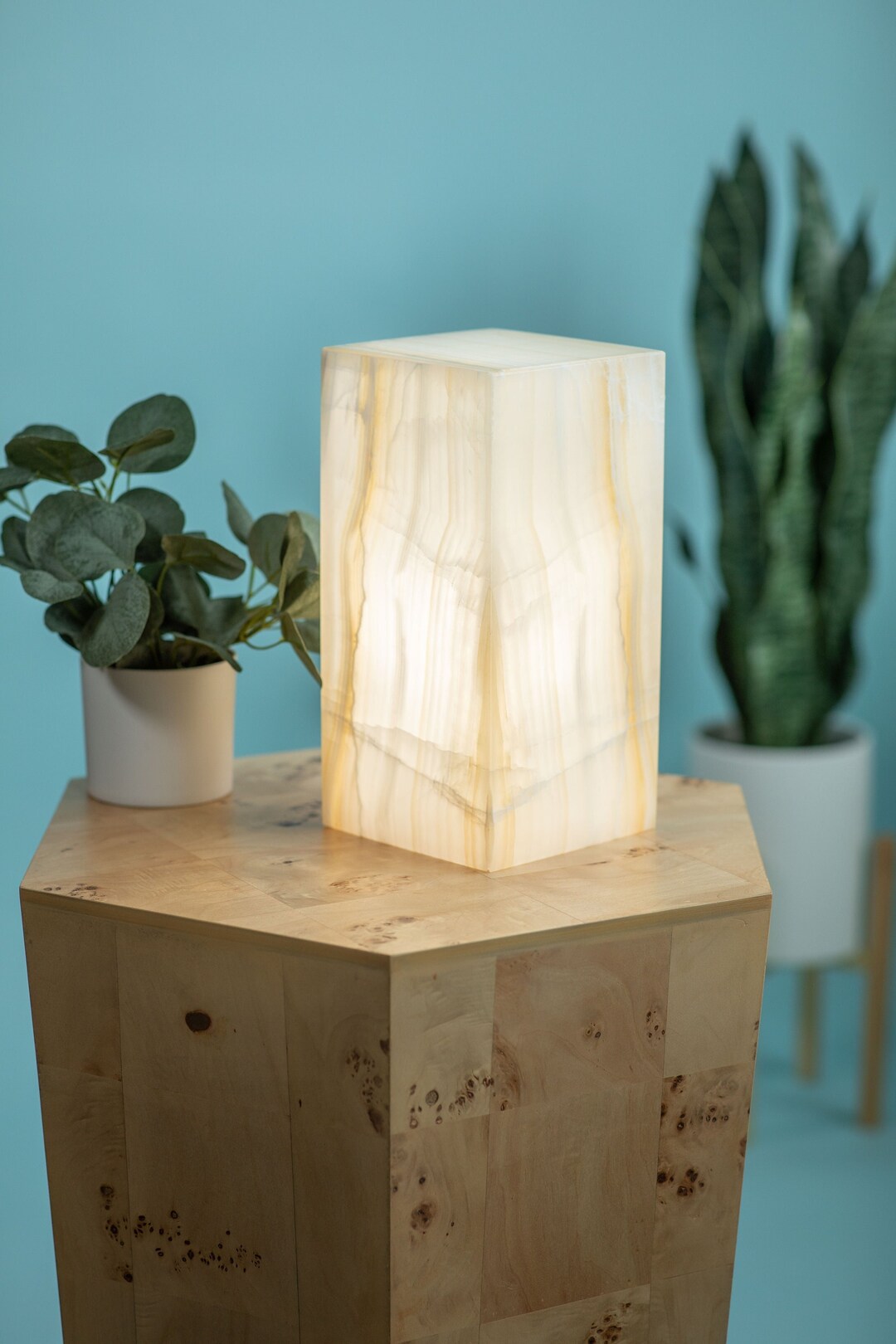 Calcite Lamp Natural Crystal Formation for Elegant Ambience Perfect ...
