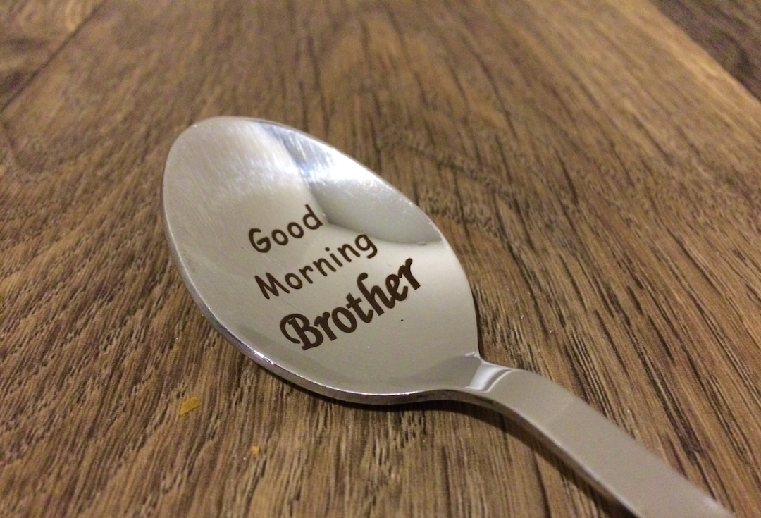 Good Morning Sister Spoon - Engraved Birthday Gift - Etsy