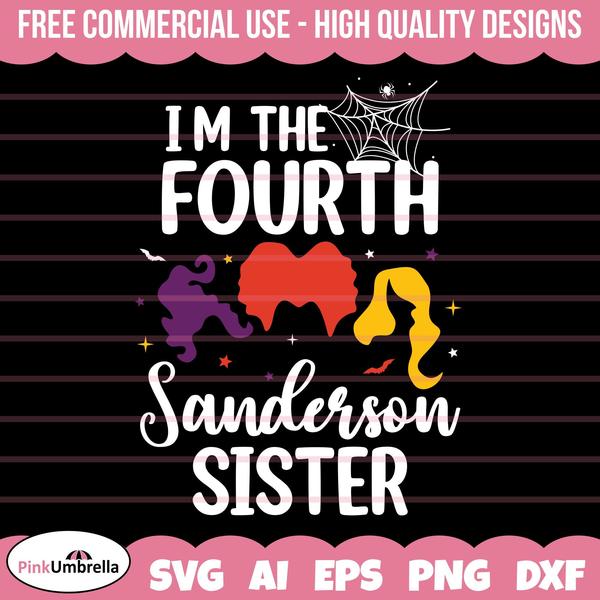 I'm the Fourth Sanderson Sister Witch SVG Hocus Pocus - Etsy UK