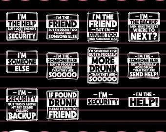 If Drunk Svg Bundle, Drunk Friends Svg Png Eps Dxf, If Drunk Return to ...