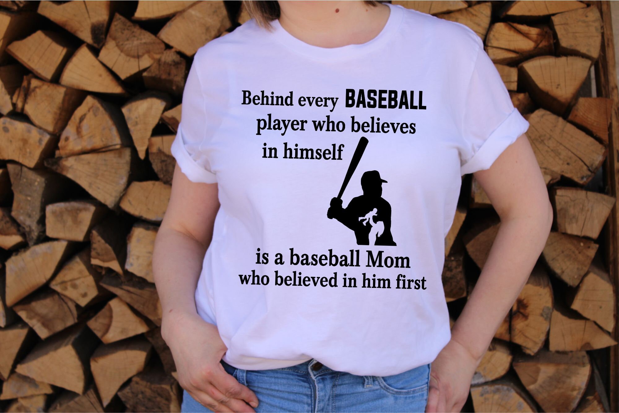 Behind Every Baseball Player Who Believes in Himself Svg | Etsy