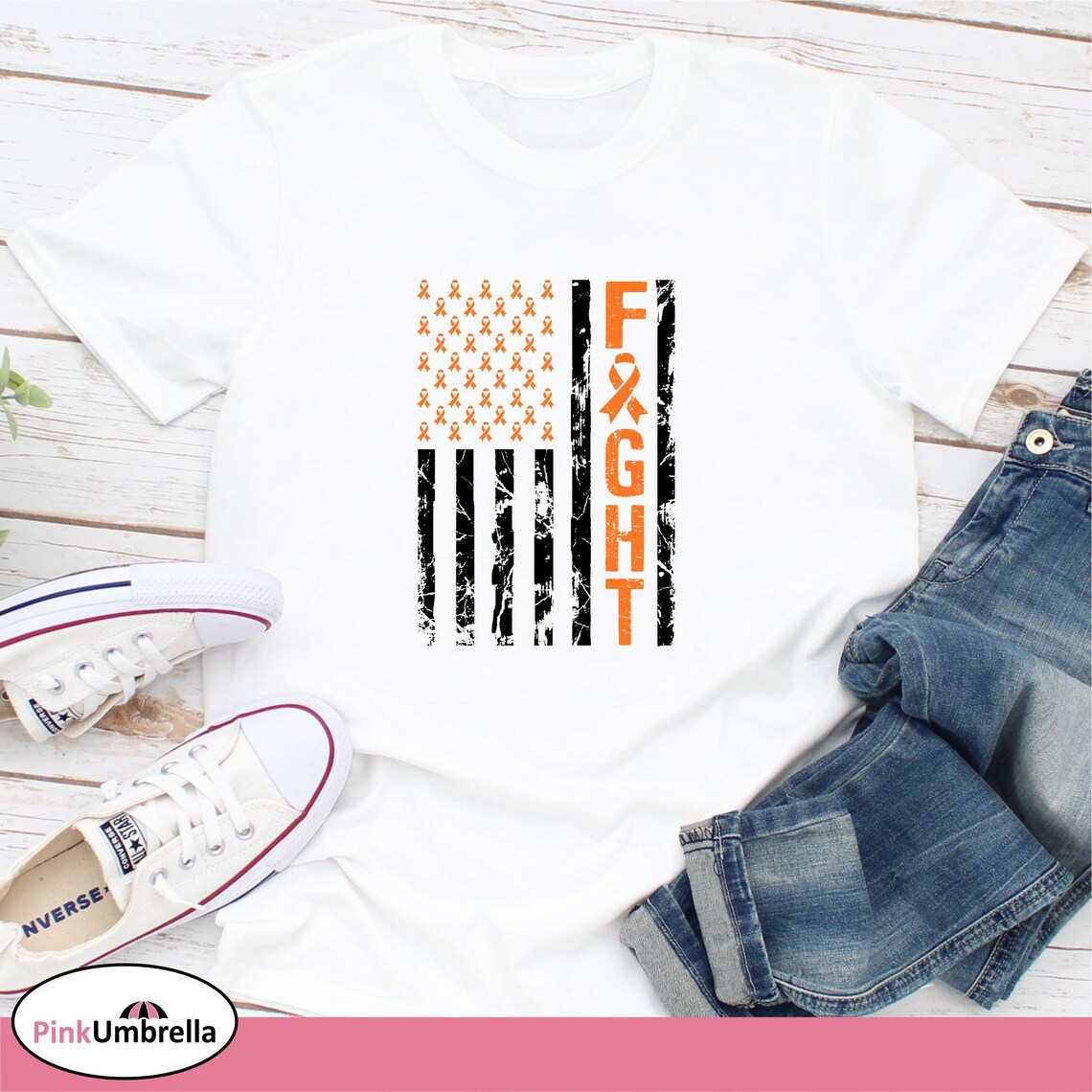 Leukemia Cancer Fight USA Flag Svg Cancer Ribbon SVG - Etsy