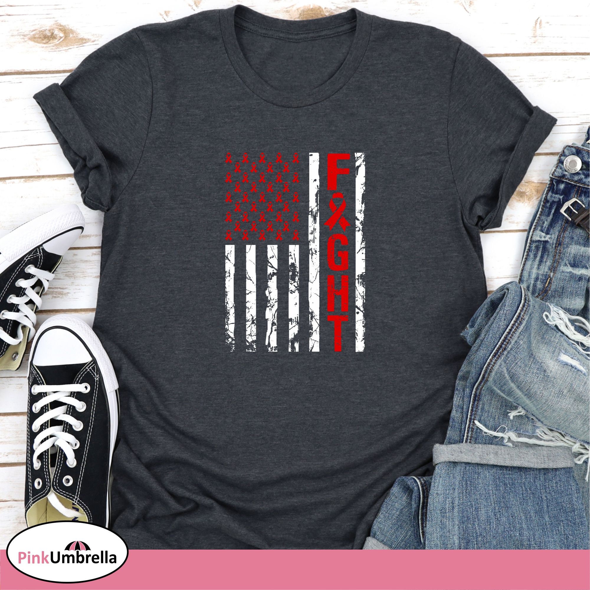 Blood Cancer Fight USA Flag Svg Cancer Ribbon SVG Blood - Etsy