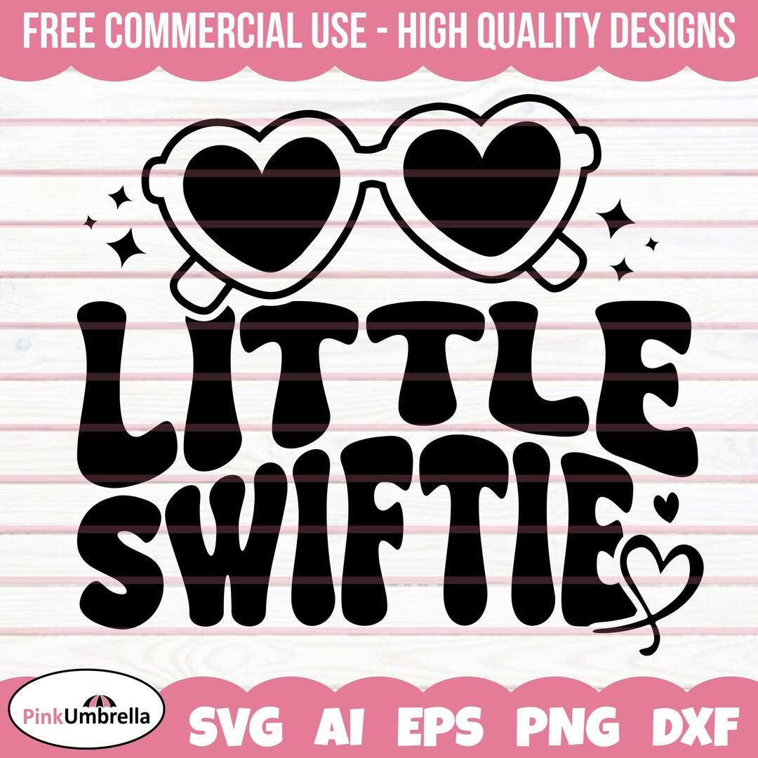 Little Swiftie Svg, Wavy Text Kids Baby Swiftie Shirt Sublimation Art ...