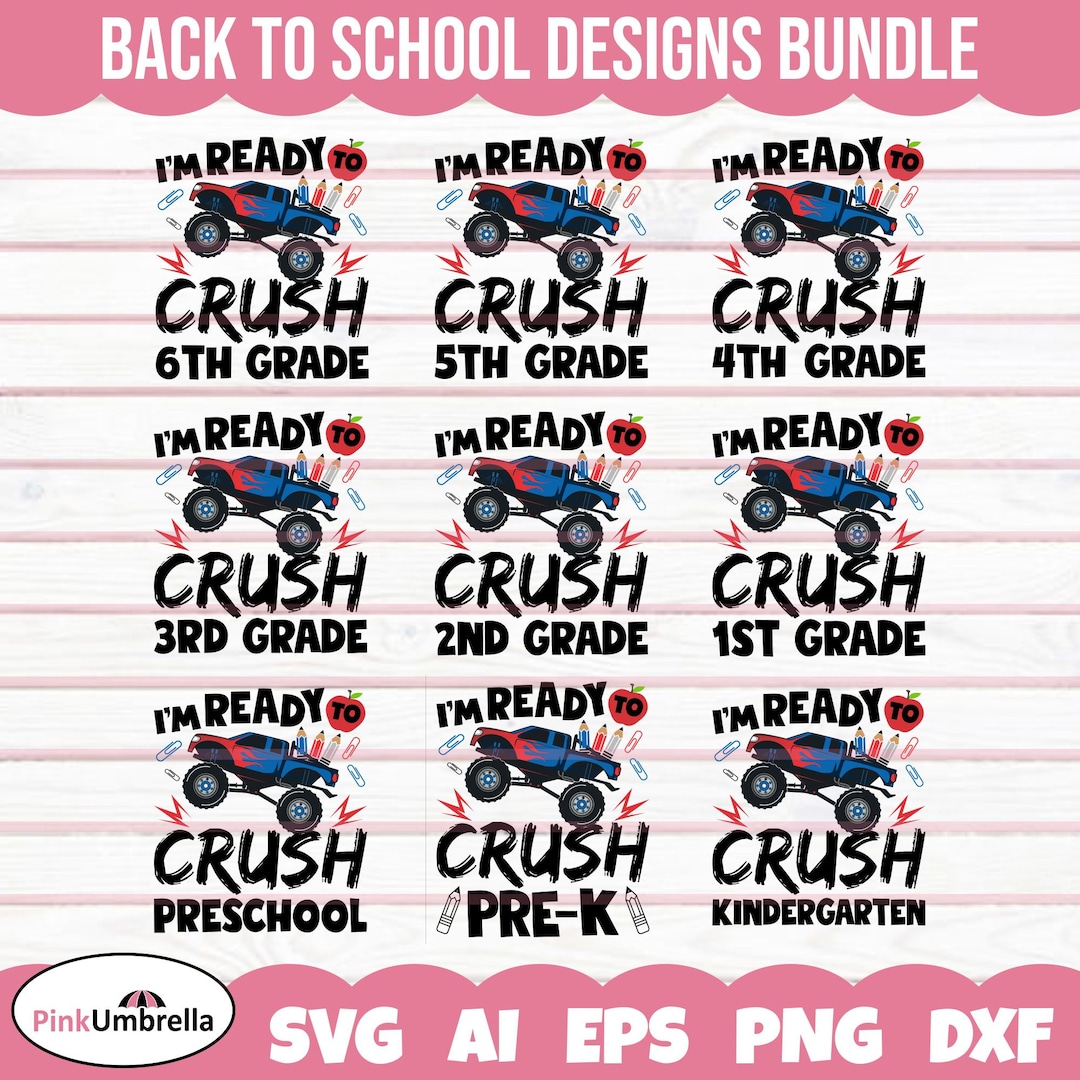 Back to School Svg Bundle Boy First Day of School Svg Ready - Etsy