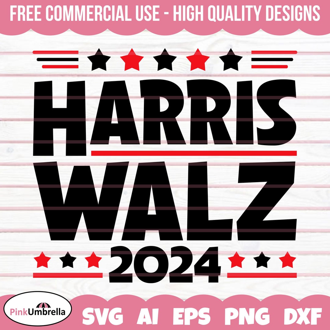 Harris Walz 2024 Svg Png, Kamala Harris Tim Walz Svg Png, Harris Walz ...