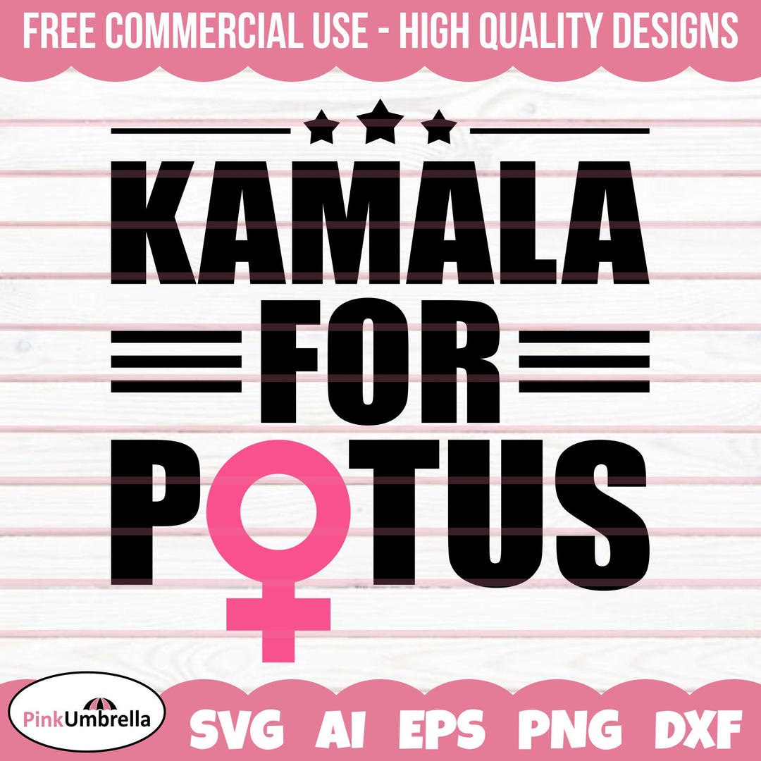 Kamala for Potus Png Svg, Kamala Harris 2024 Svg, Madam President Svg ...