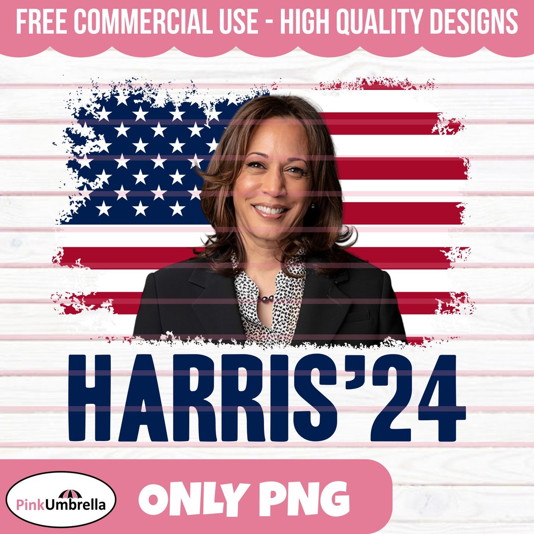 Kamala Harris PNG, Harris 2024 Png, No se le enviará ningún producto ...