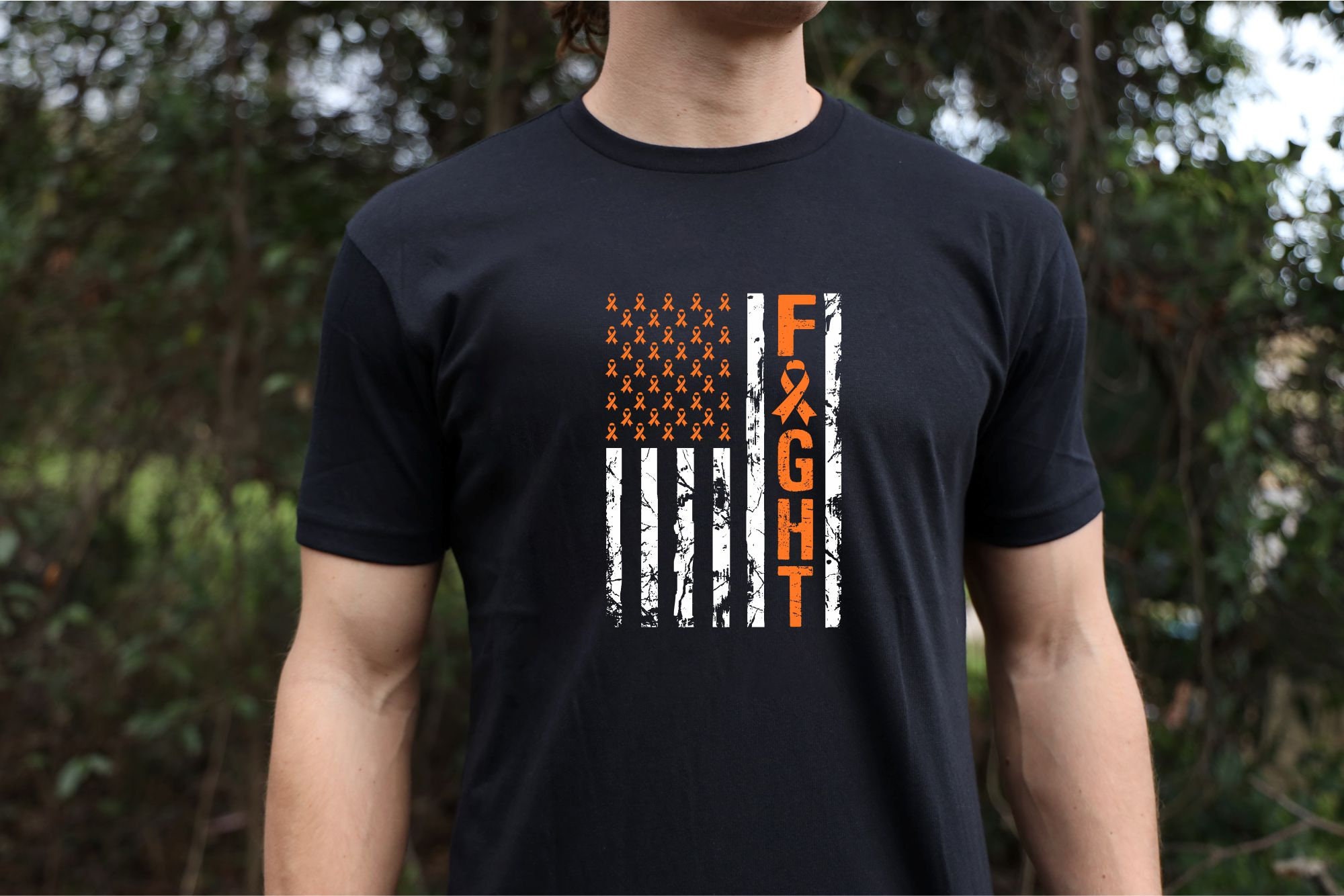 Leukemia Cancer Fight USA Flag Svg Cancer Ribbon SVG - Etsy