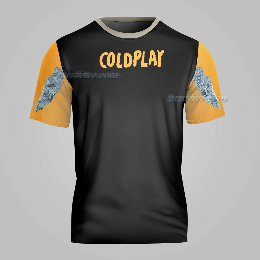 Vintage Coldplay T-shirt 3D, Music of the Spheres Tour 2025 Tee - Etsy