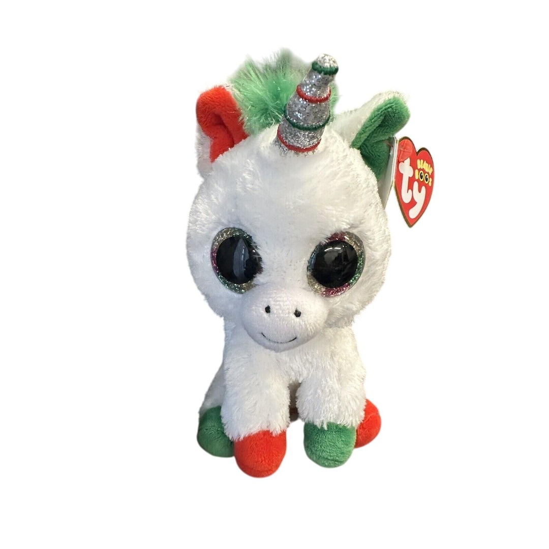 Ty Beanie Boo Candy Cane Plush Christmas Unicorn - Etsy