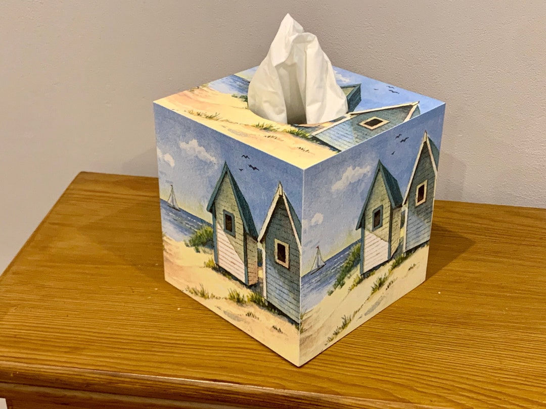 Tissue Box Cover / Tissue Box Storage / Tissue Box Holder / Seaside ...