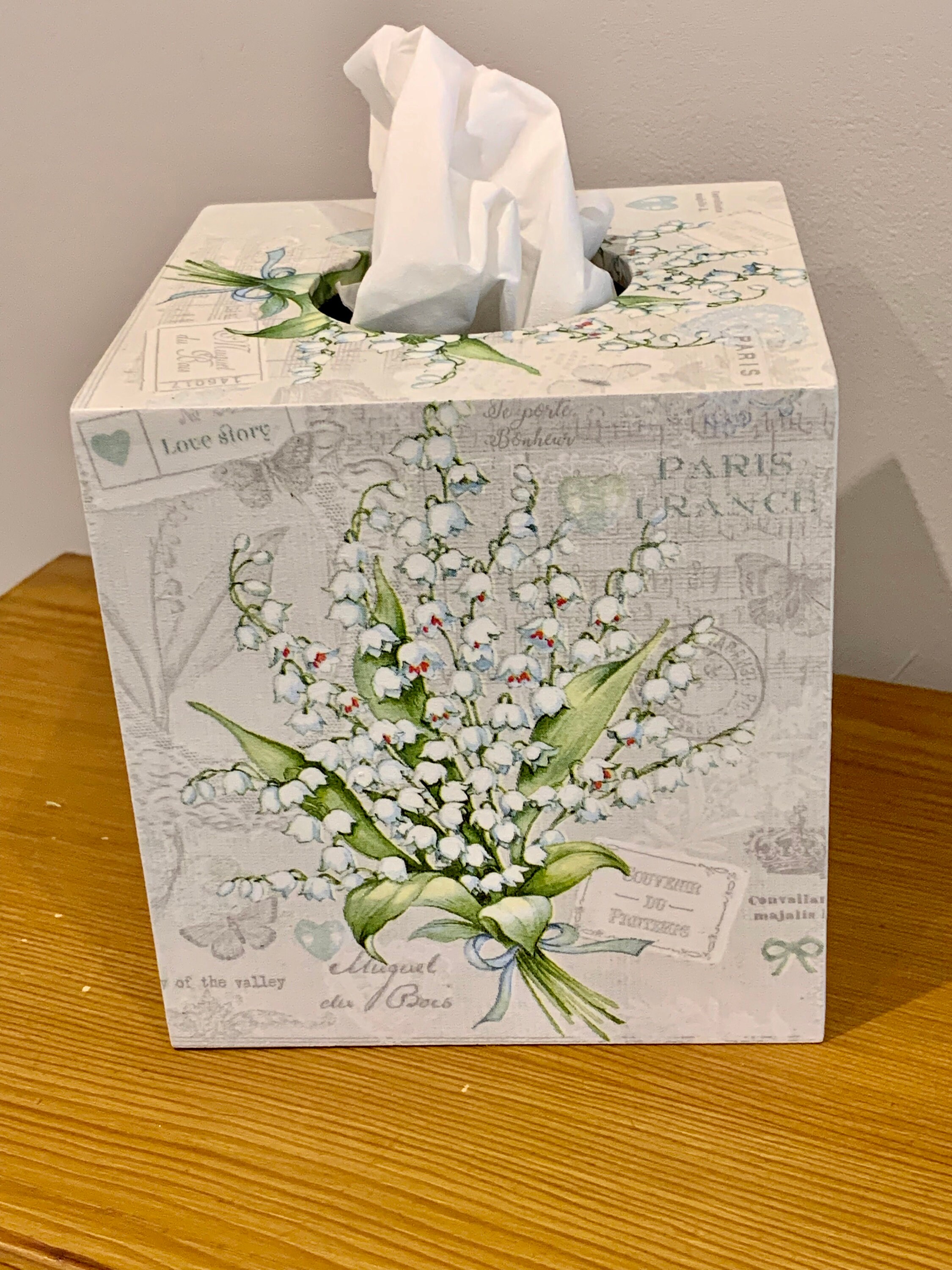 Lily of the Valley - Tissue Box Cover / Tissue Box Holder / Tissue Box ...