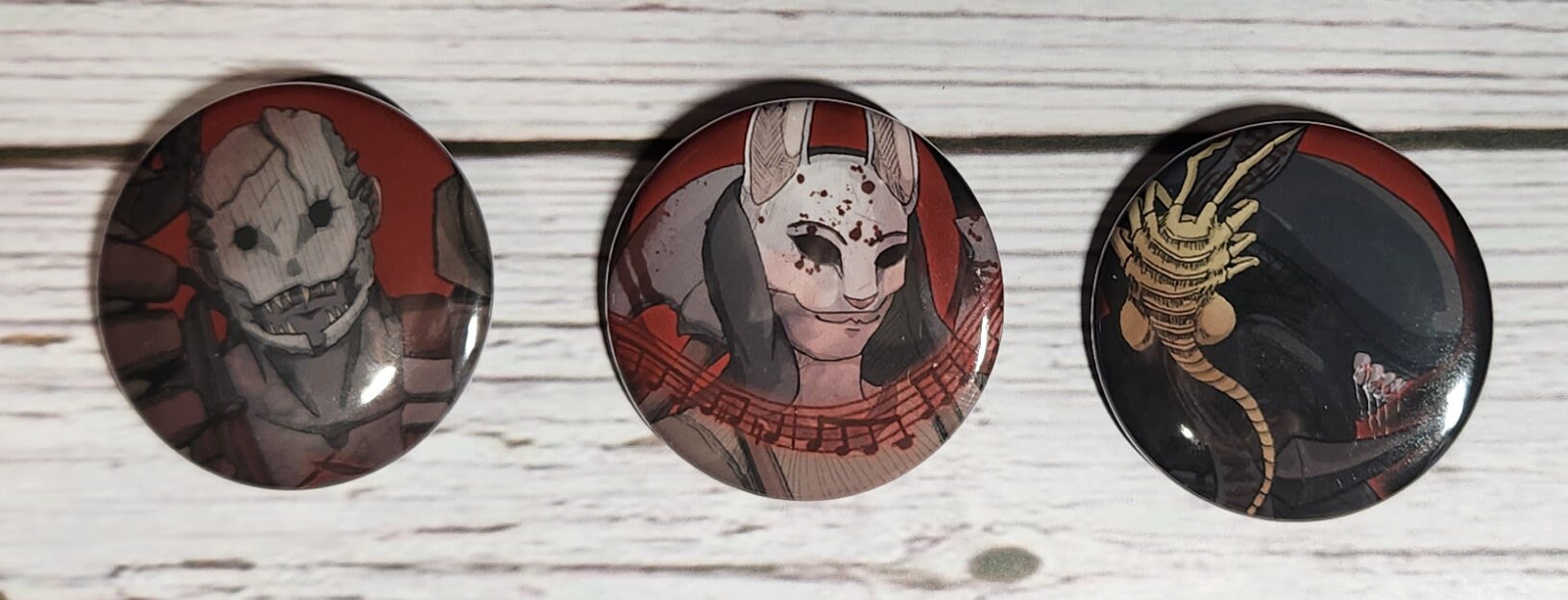 Horror Movie Slasher Icons and Dead by Daylight Characters 1.5 Pinback ...