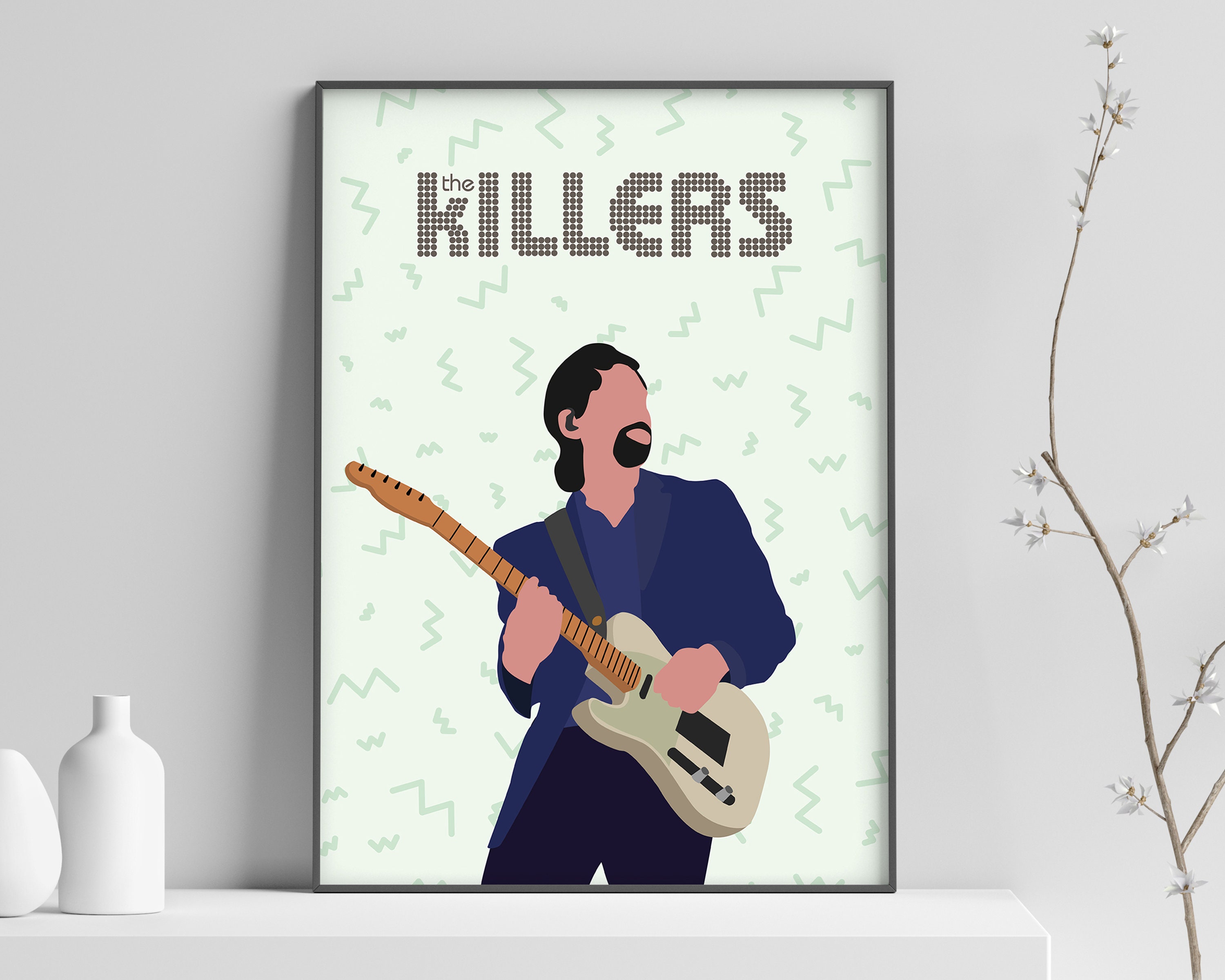 The Killers Band Poster Ted Sablay / Music Poster / Live - Etsy
