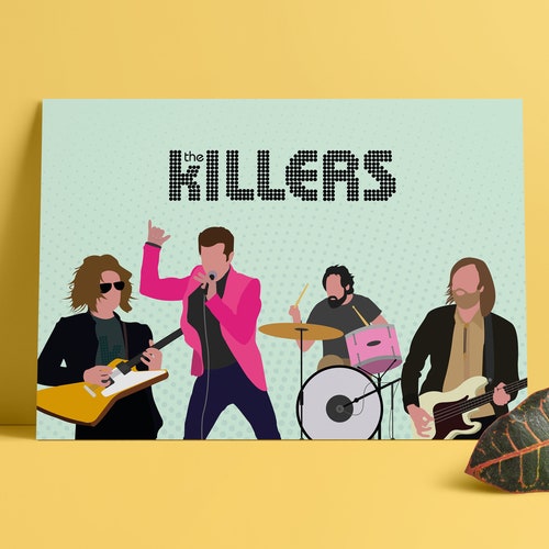 The Killers Band Poster Ted Sablay / Music Poster / Live - Etsy