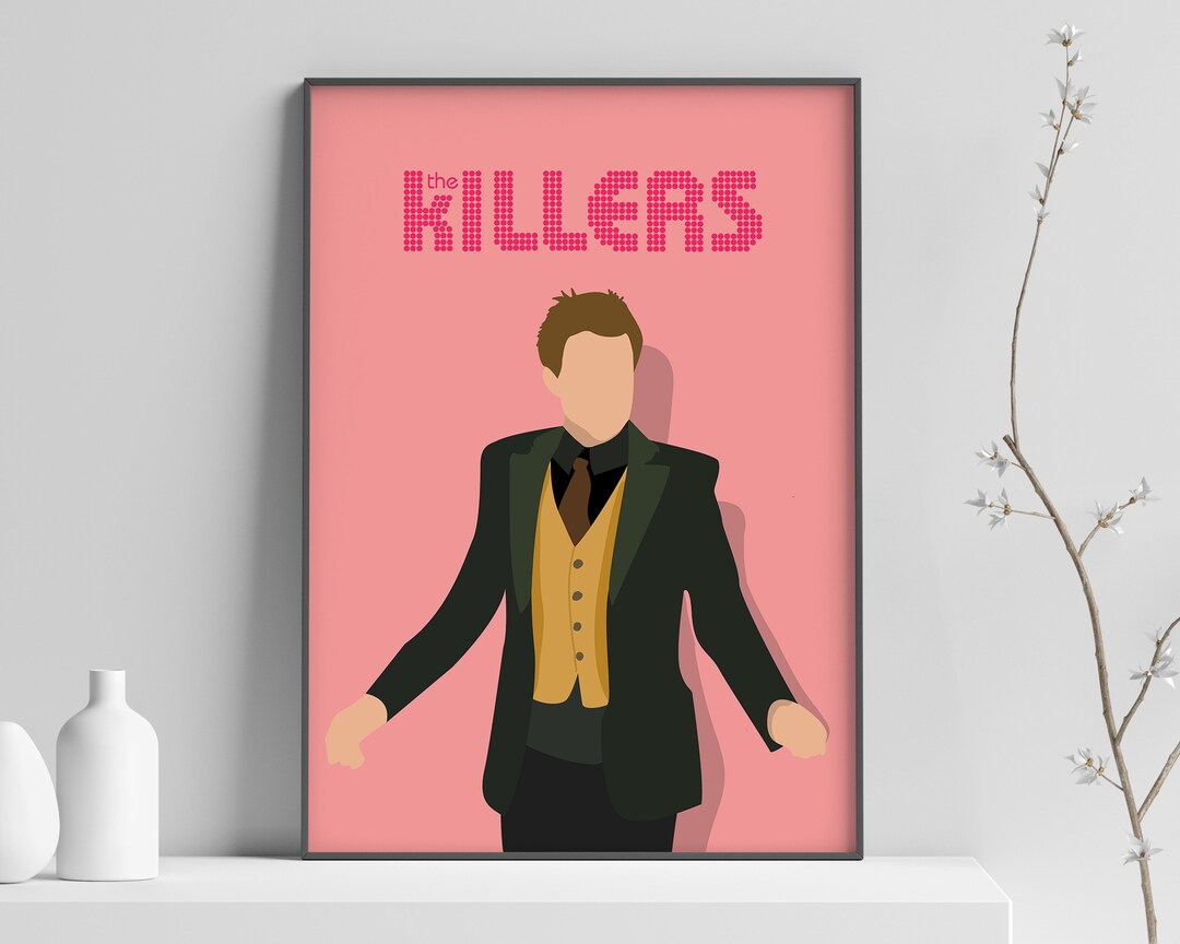 The Killers' Brandon Flowers in Mr Brightside - Band Poster / Musik ...