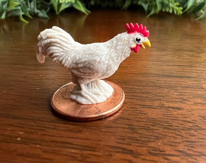 Dollhouse Rooster, Miniature Rooster, Good Luck Minis - Etsy