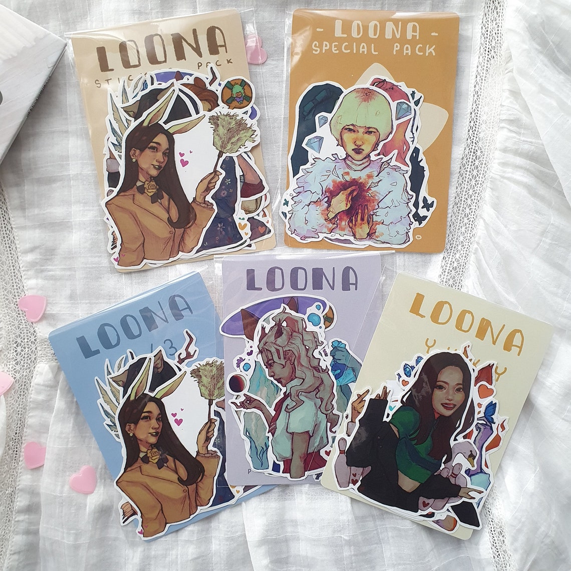 Kpop LOONA Sticker Pack 2 heejin Hyunjin Haseul Yeojin - Etsy