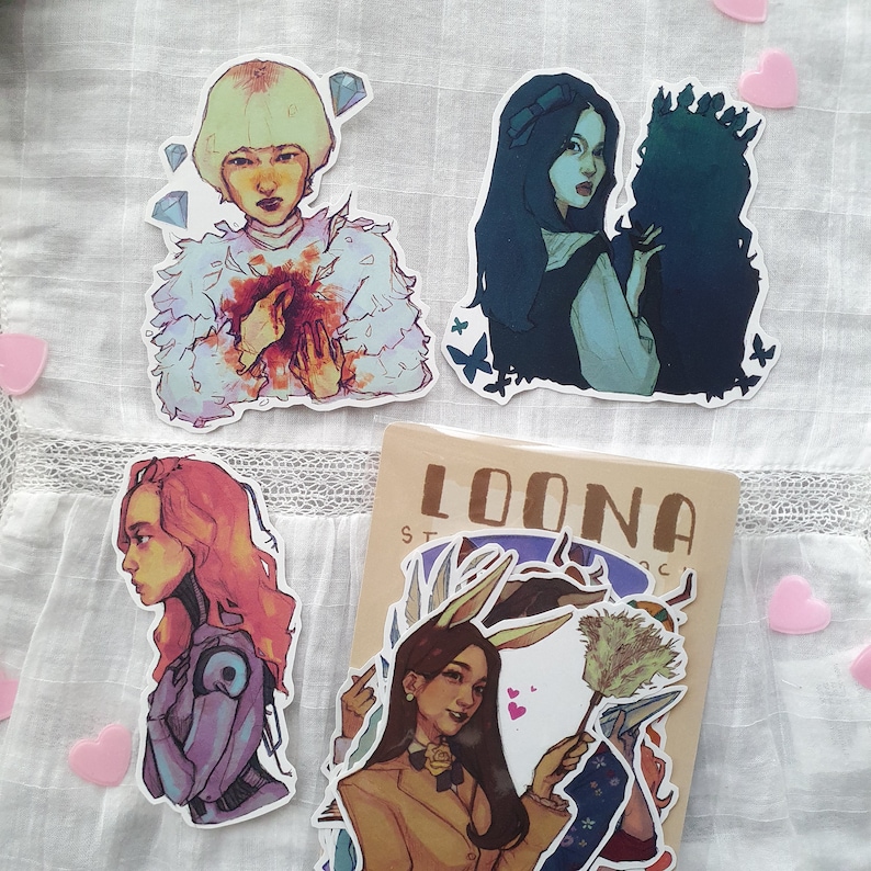Kpop LOONA Sticker Pack 2 heejin Hyunjin Haseul Yeojin - Etsy