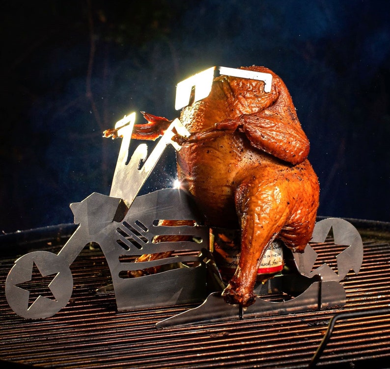 Portable Chicken Stand Beer American Motorcycle BBQ Grill or - Etsy