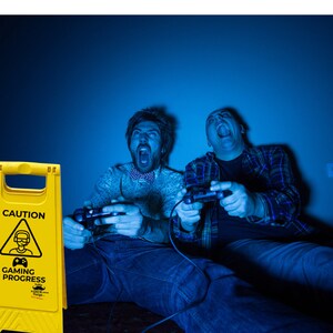 2 Custom Custom Caution Signs –testing in Progress for Labs, Hospitals ...