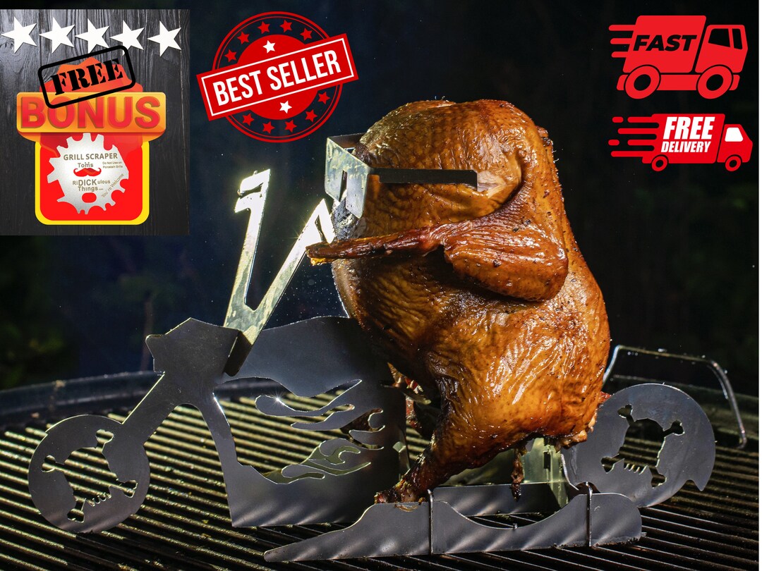 Father's Day Gift Chicken Stand Beer Can Chicken Holder for BBQ Grill ...