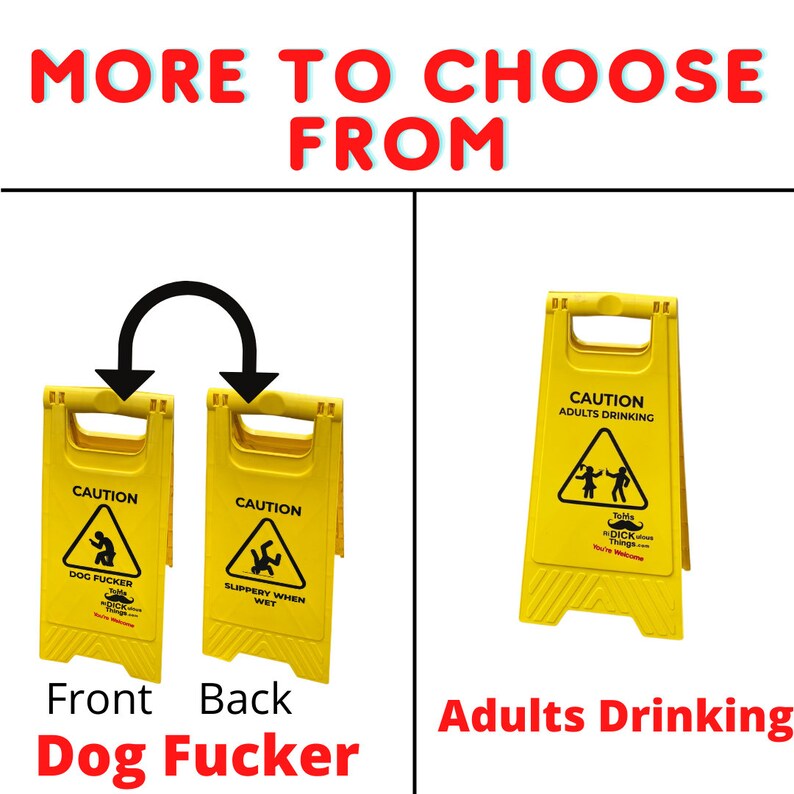 Funny Lazy Coworker Sign, Double-sided Caution Sign, Office Gag Gift - Etsy