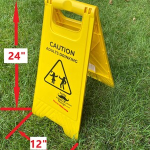 Adult Drinking Sign-caution SIGN, BACKYARD Signs, Gift for Tailgate ...