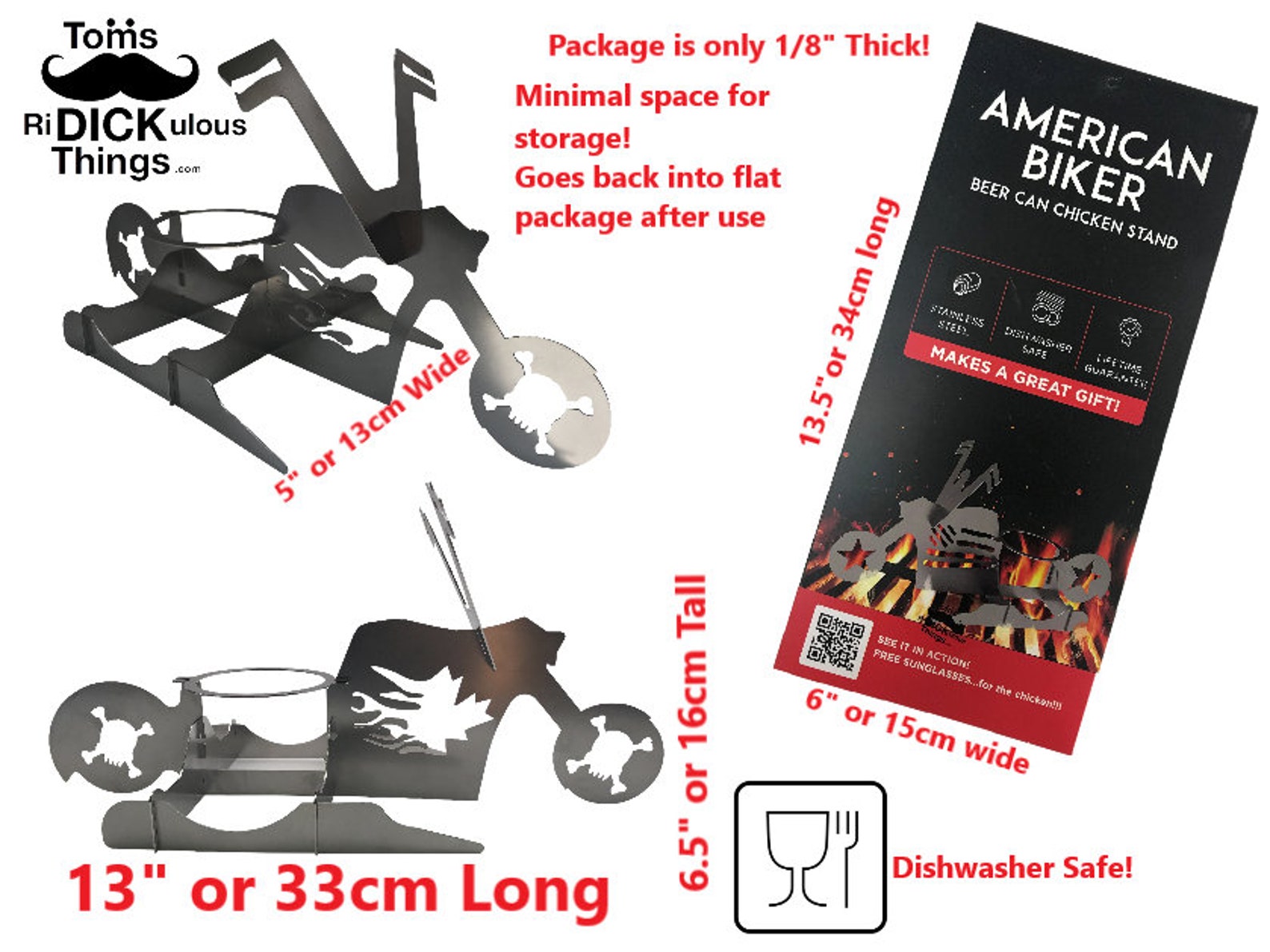 American Motorcycle Beer Can Chicken Stand BBQ Grill or Oven - Etsy Canada