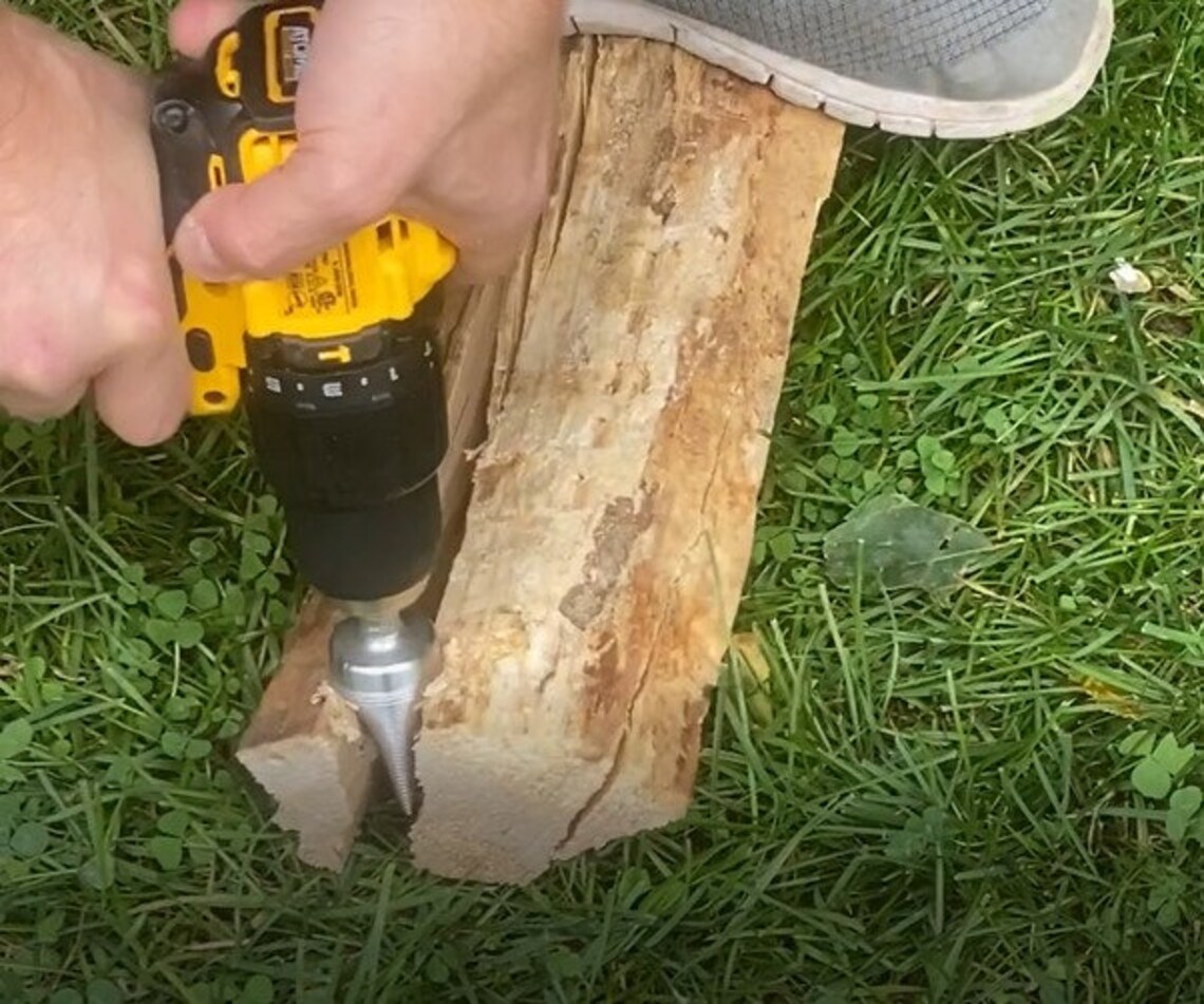 SCREW WOOD SPLITTER Steel Splitter Screw Wood Splitter - Etsy Canada